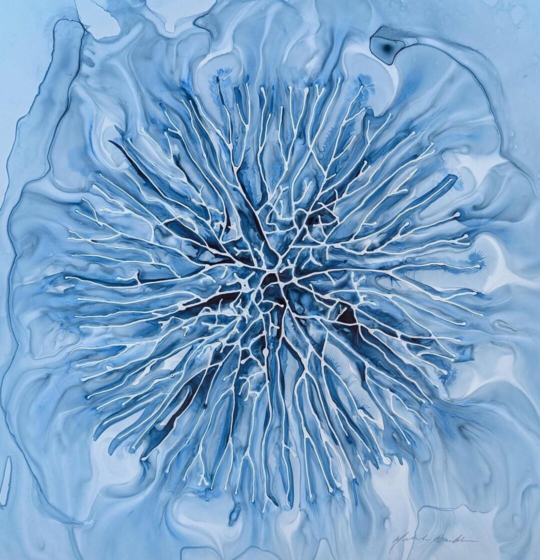 Mycelium - Original Ink Painting on Yupo - Biology Art - Etsy