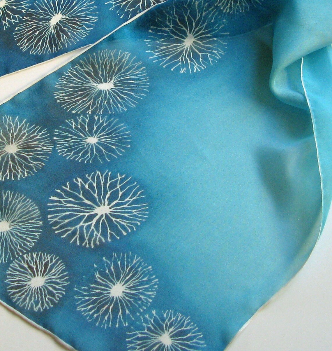 Starburst Amacrine Cell Scarf in Silk Chiffon Neuron Scarf | Etsy
