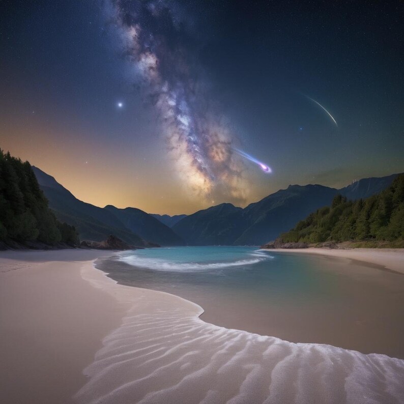 Cosmic Dreamscape Galaxy Wallpaper 4 - Etsy