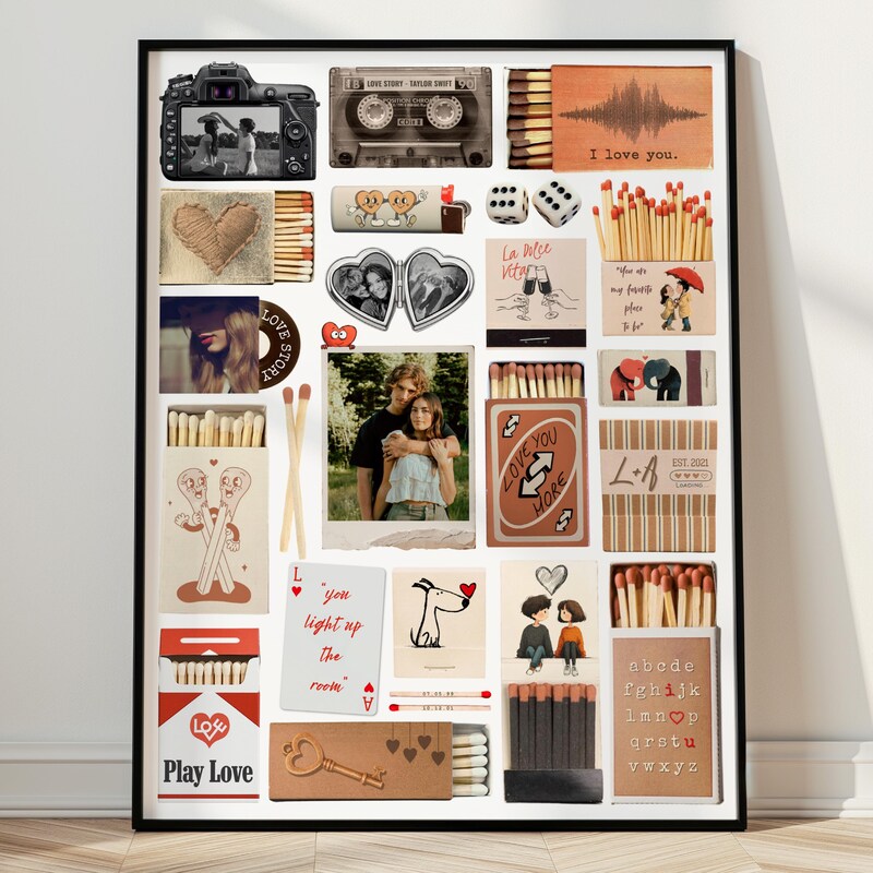 Matchbook Art - Etsy