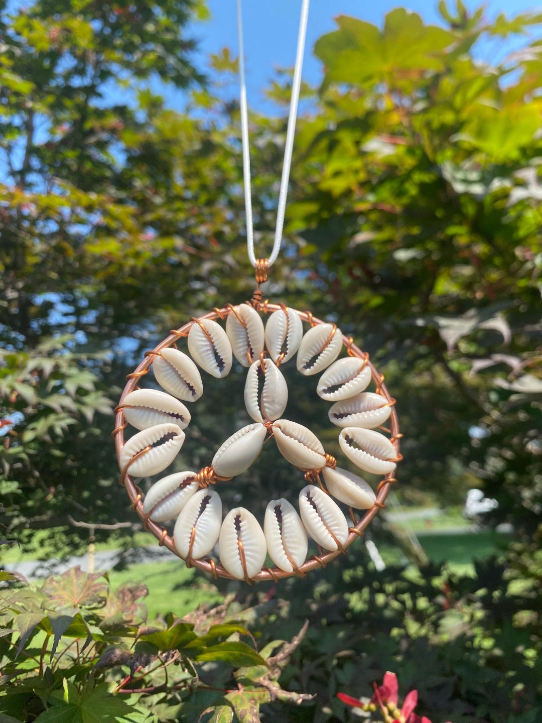Copper & Cowrie Shell Set | Holy Trinity | Cowrie Pendant Necklace and ...