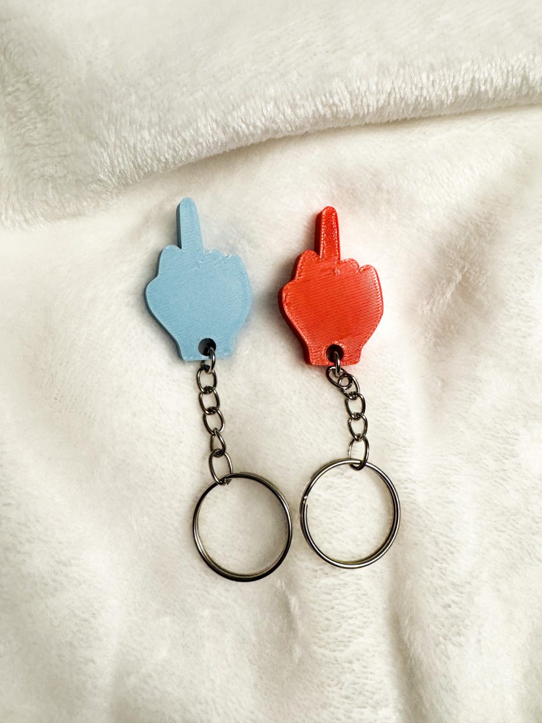 3D Printed Middle Finger Keychains - Etsy