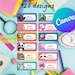 Editable Kids Name Tags – 120 Designs | Canva Template | Printable Name ...
