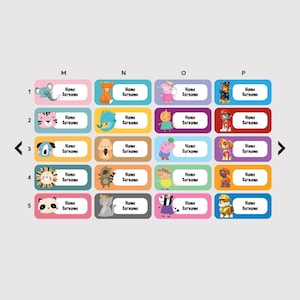 Editable Kids Name Tags – 120 Designs | Canva Template | Printable Name ...