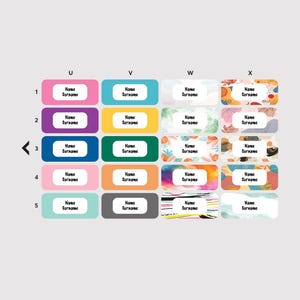 Editable Kids Name Tags – 120 Designs | Canva Template | Printable Name ...