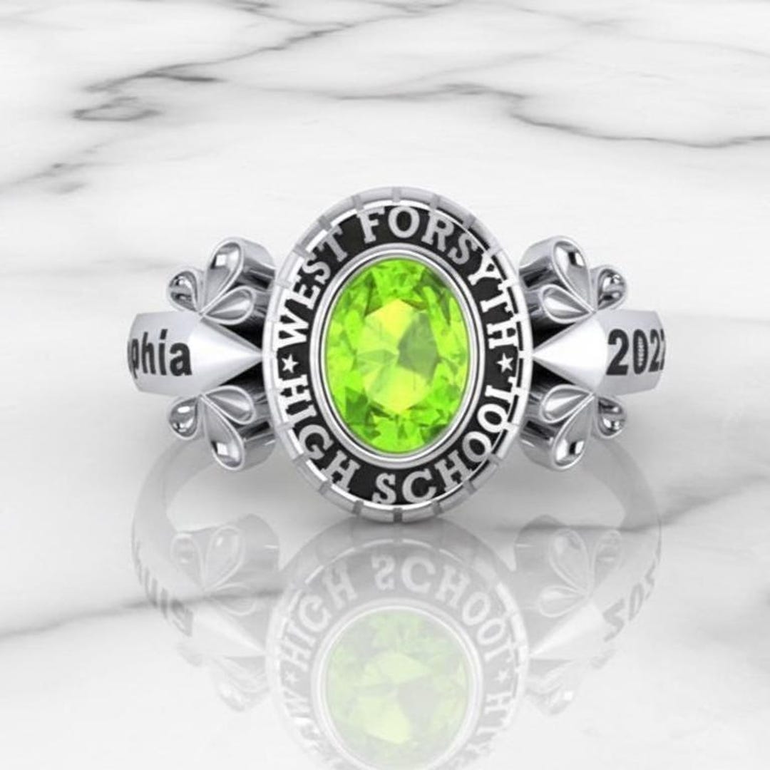 Custom High School Class Ring Personalized Graduation Ring School Name ...