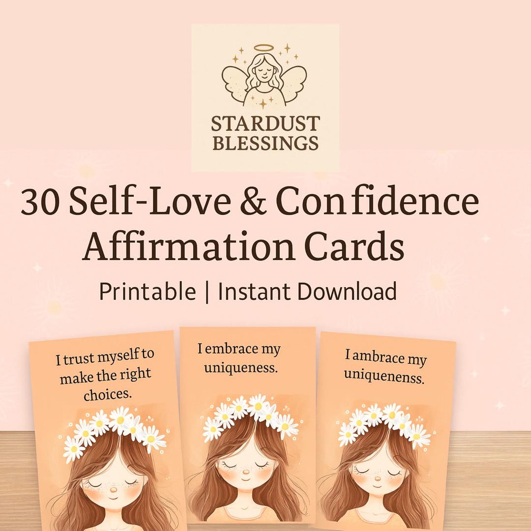 30 Positive Affirmation Cards for Self-love & Motivation | Printable ...