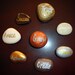 8 Metallic Inspirational Words Hand Painted Rocks - Imagine, Trust ...
