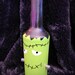 Upcycled Green Halloween FRANKENSTEIN Monster Wine Bottle Decor W/ Neck ...