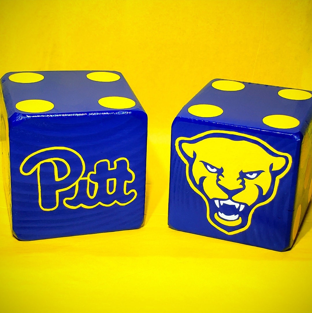 Wood Yardzee Jumbo pitt Pittsburgh Panthers Giant Lawn Yard DICE ...