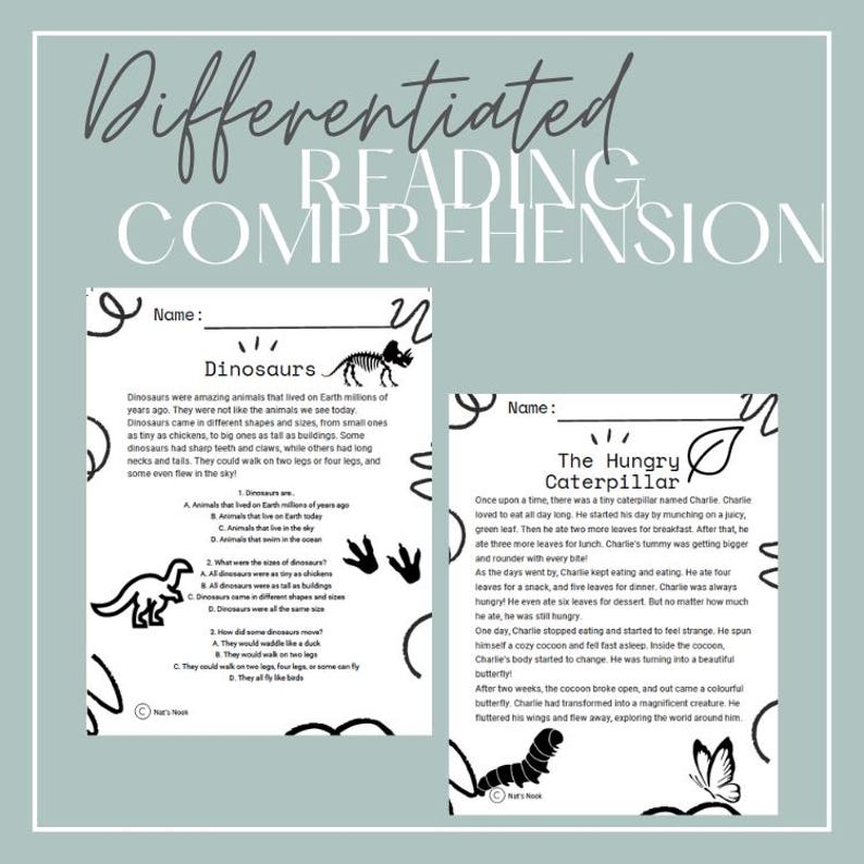 Grade 1 Reading Comprehension Passages & Questions | Fluency Practice ...