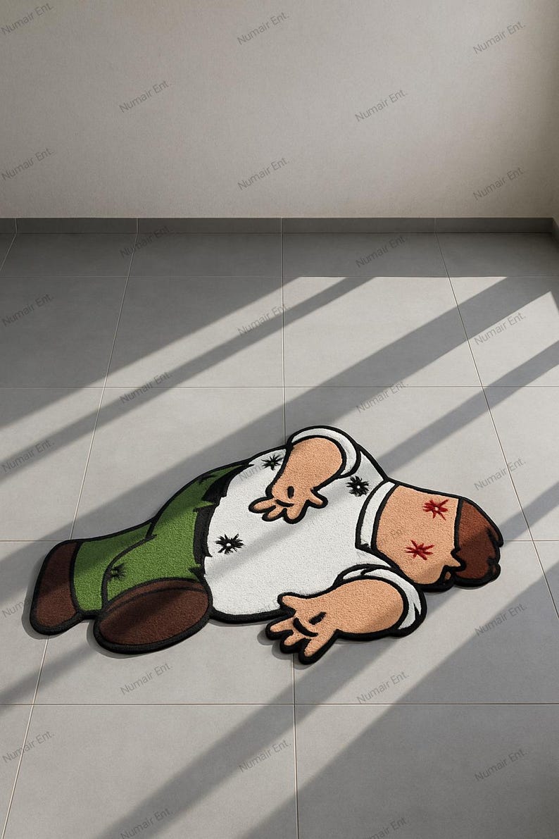 Peter Griffin Smashed Rug, Family Guy Custom Rug Tufting, Cool Gift for ...