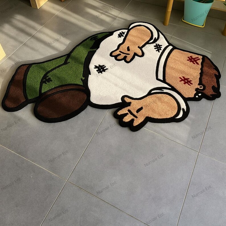 Peter Griffin Smashed Rug, Family Guy Custom Rug Tufting, Cool Gift for ...