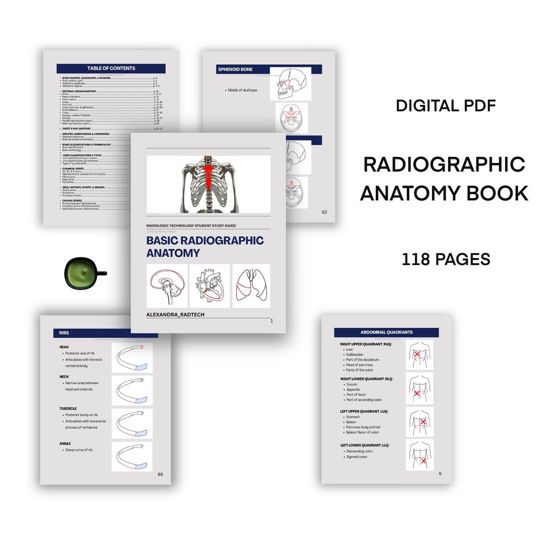 Radiographic ANATOMY Study Guide for Radiologic Technology Students ...