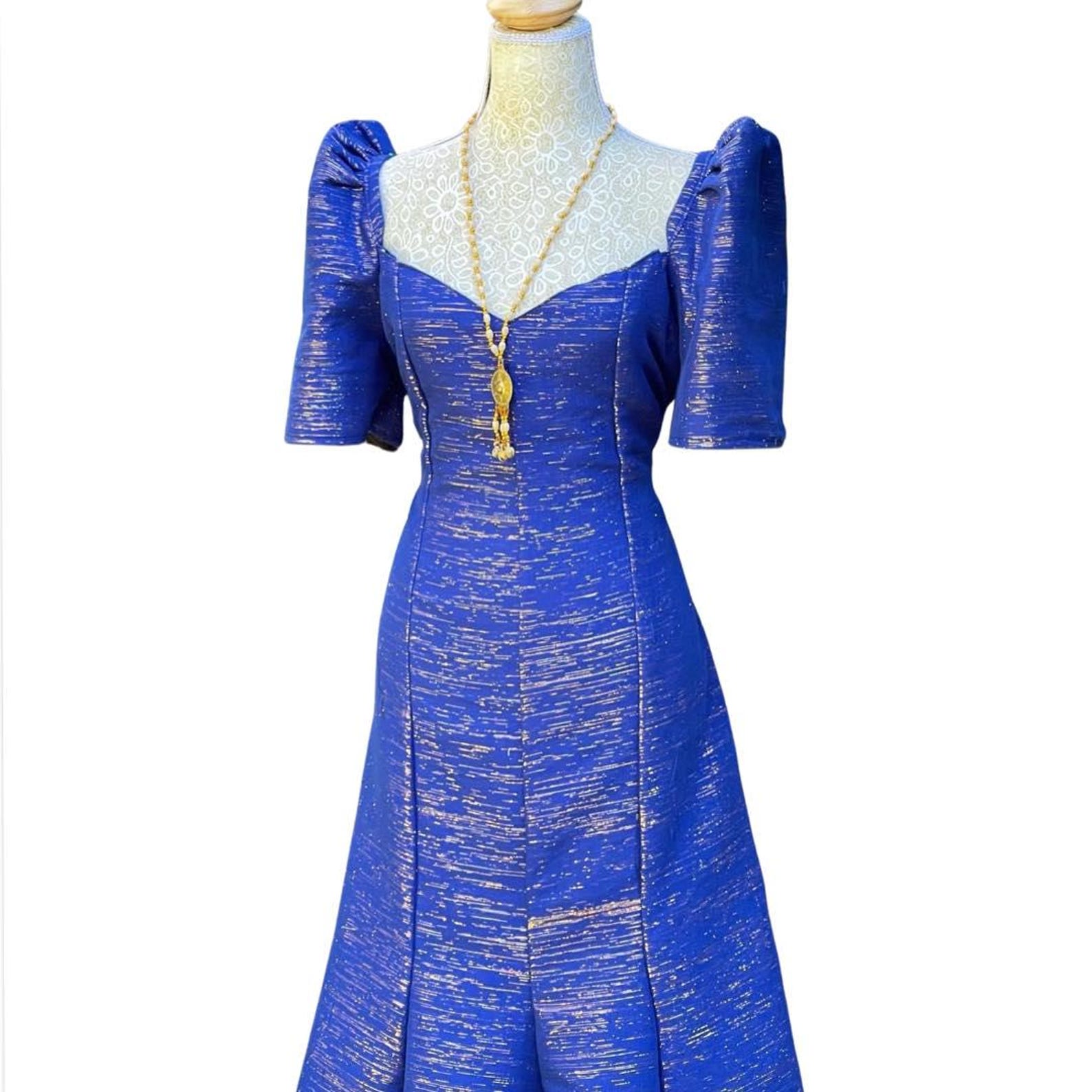 Filipiniana Modern Long Gown Made of Binakol Fabric Abra - Etsy