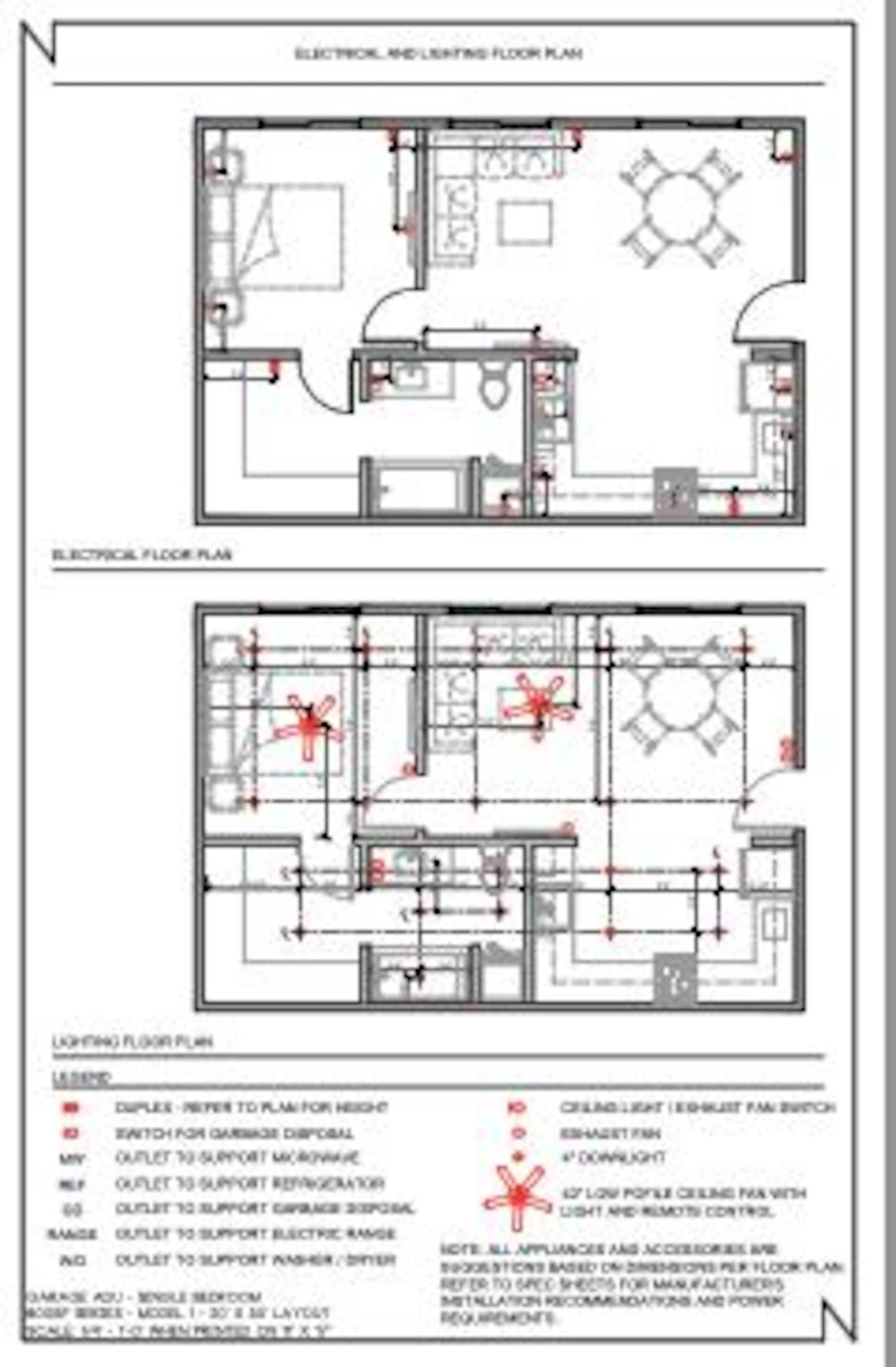 600 Sqft ADU Layout: 1 Bed 1 Bath Compact Home Design (PDF Download) - Etsy