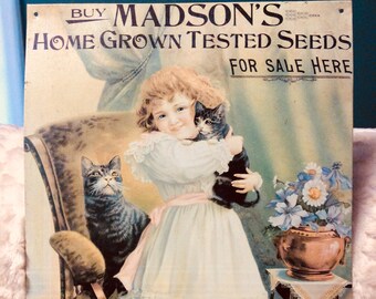 Metal seed sign | Etsy