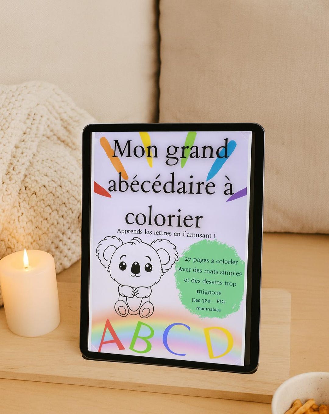 Coloring Book – Printable PDF Alphabet for Kids – 27 Pages to Download ...