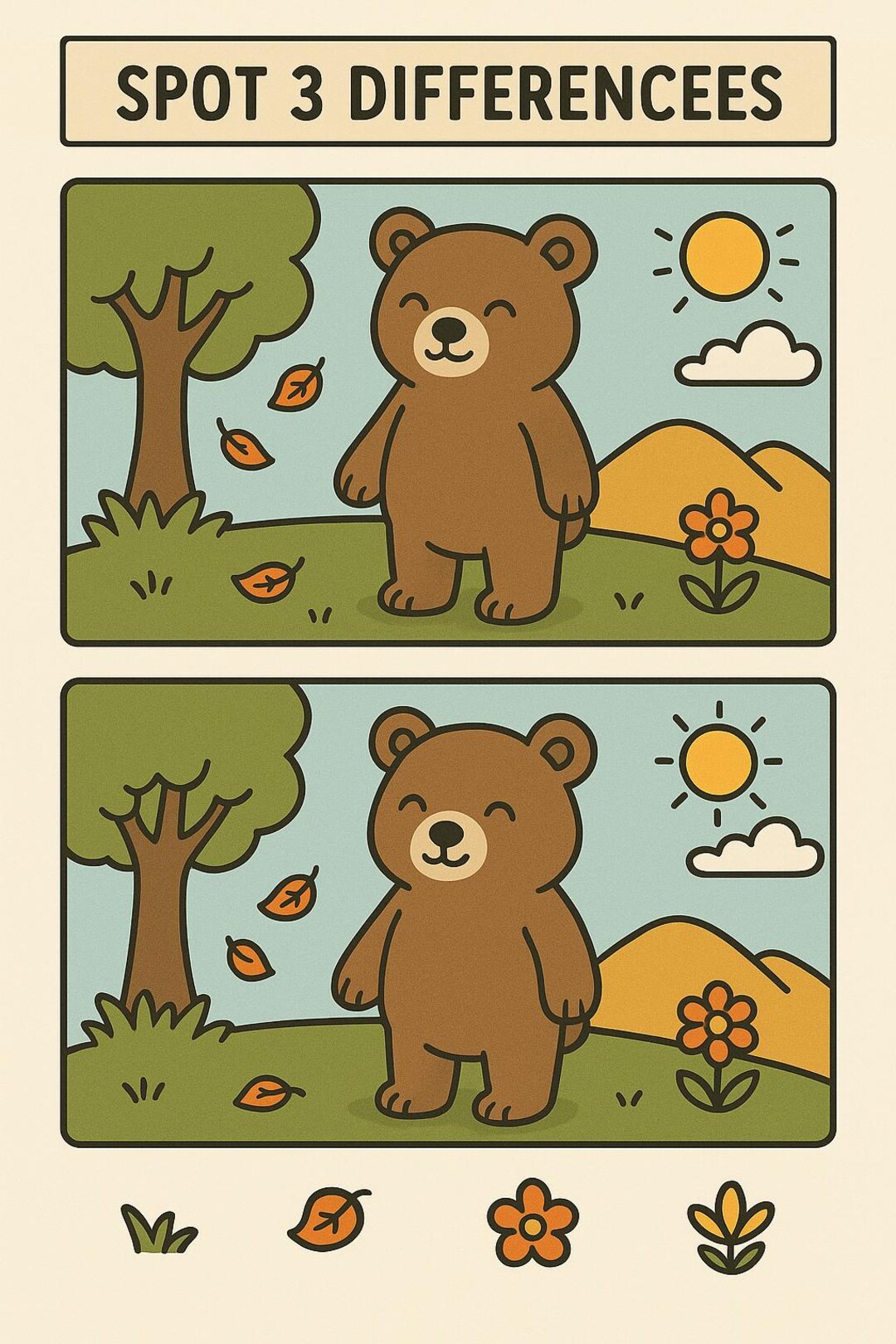 Find 3 Differences Activity Book for Kids | Spot the Difference ...