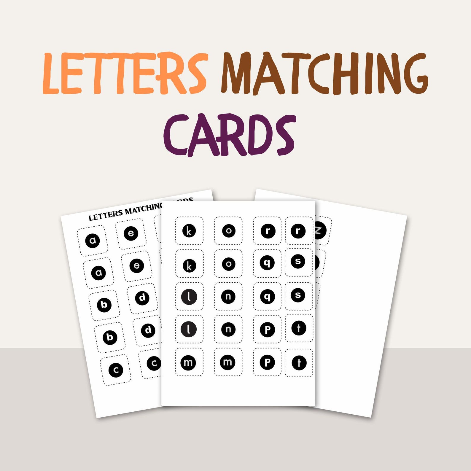 Dyslexia Printable Learning Set Letter Tracing, Matching Games and ...