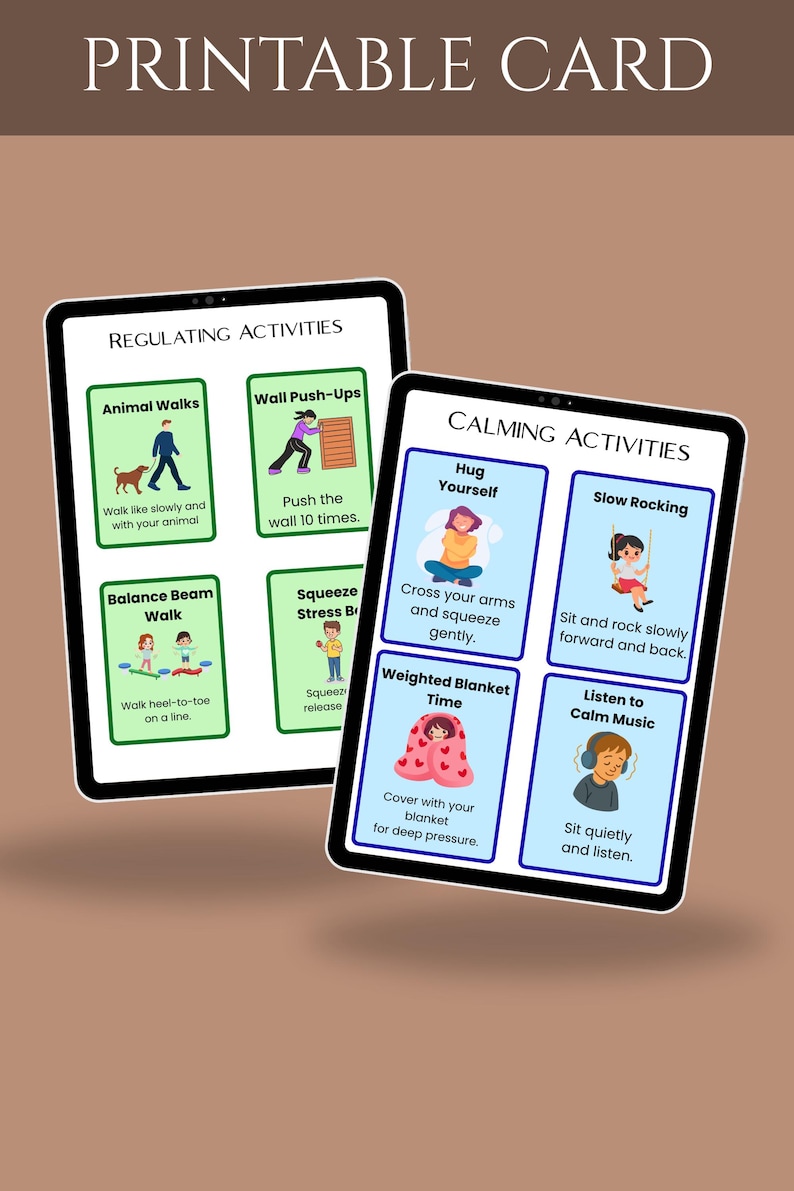 Sensory Regulation Printable Pack 5 Senses Scavenger Hunt & Sensory ...