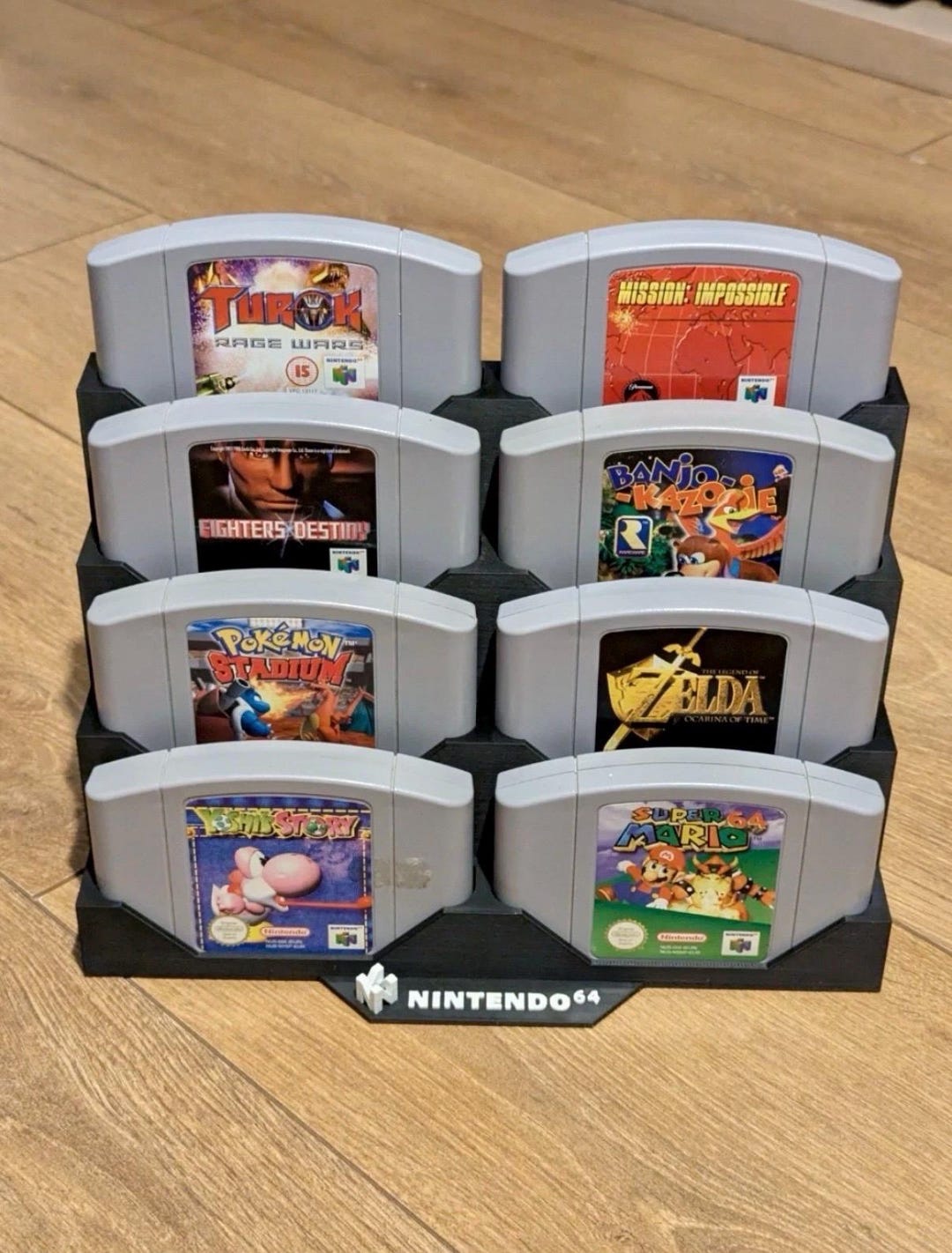 Nintendo 64 Cartridge Display Stand, 3D Printed N64 Game Cartridge ...