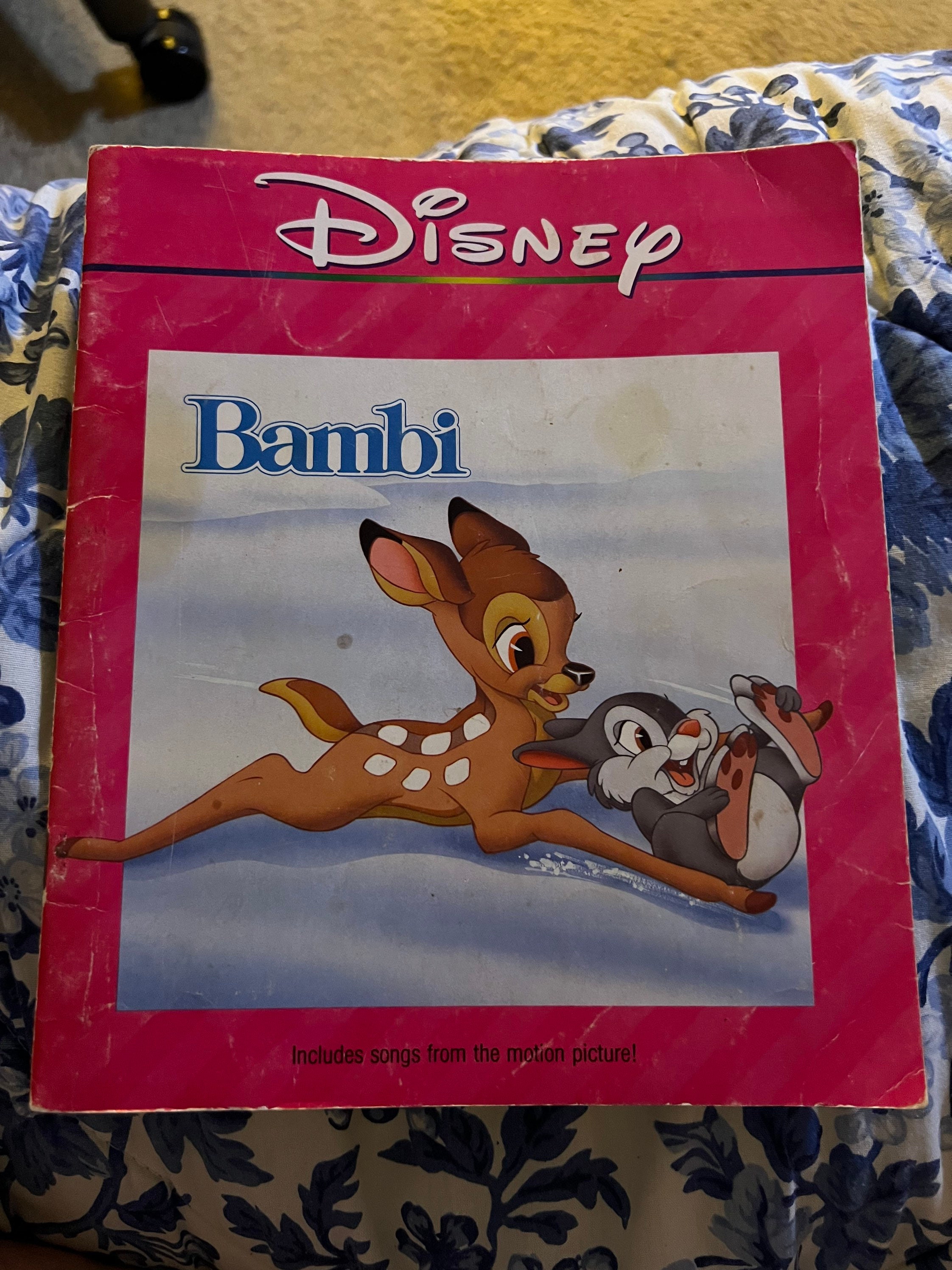 Disneys Bambi Read Along Book No Cassette Etsy