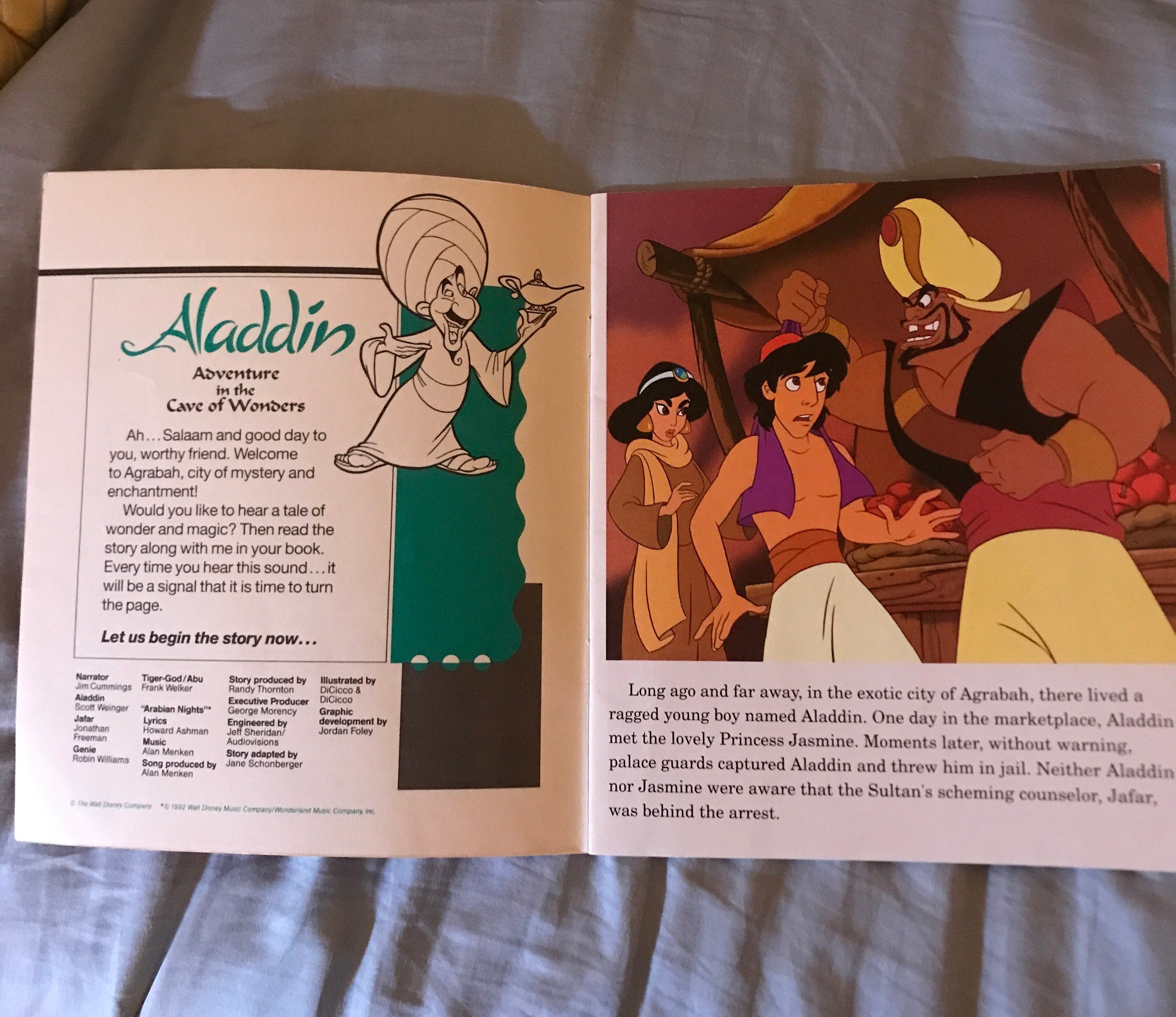 Disneys Aladdin: Adventure in the Cave of Wonders Read Along - Etsy