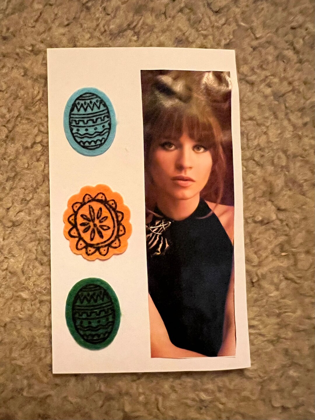 Vogue Female Model Hand Cut Magazine Collage Piece and Coco Themed ...