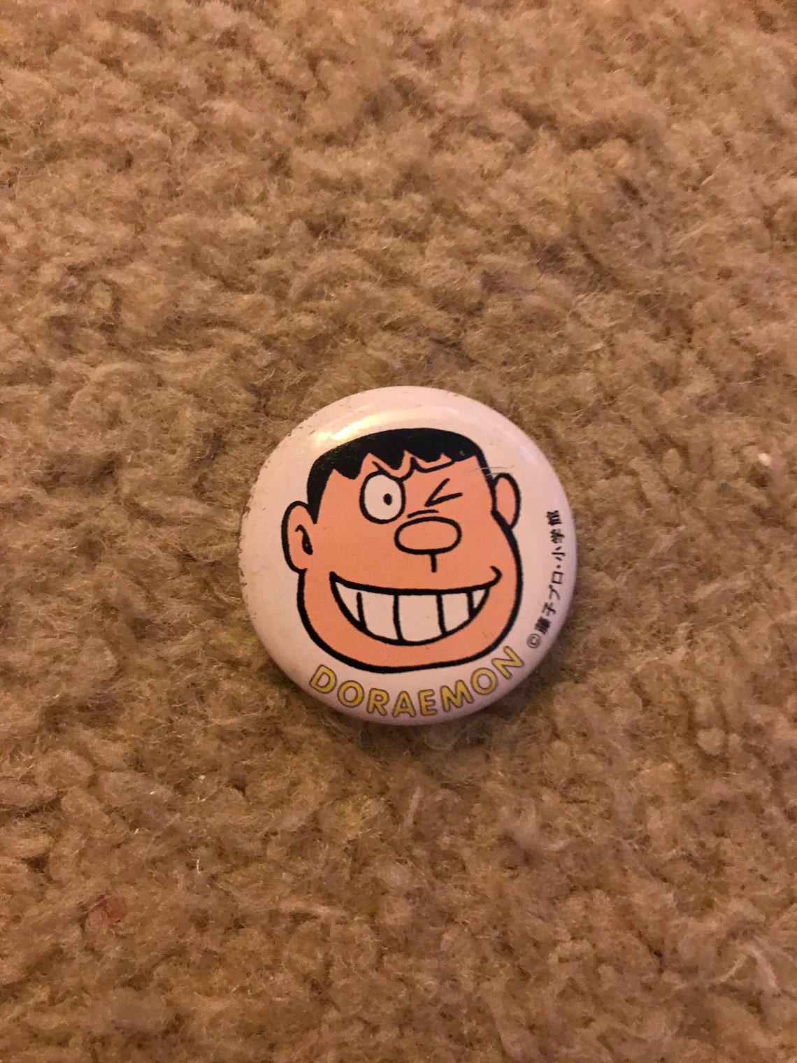 Doraemon Gian Pin-back Button - Etsy