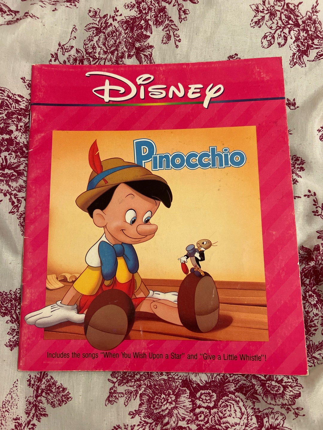 Disney’s Pinocchio Vintage Children’s Read Along Book (1990)—no ...