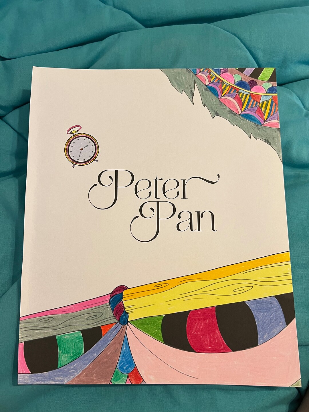 Peter Pan Title Page With Hand Colored Details Ephemera From Peter Pan ...