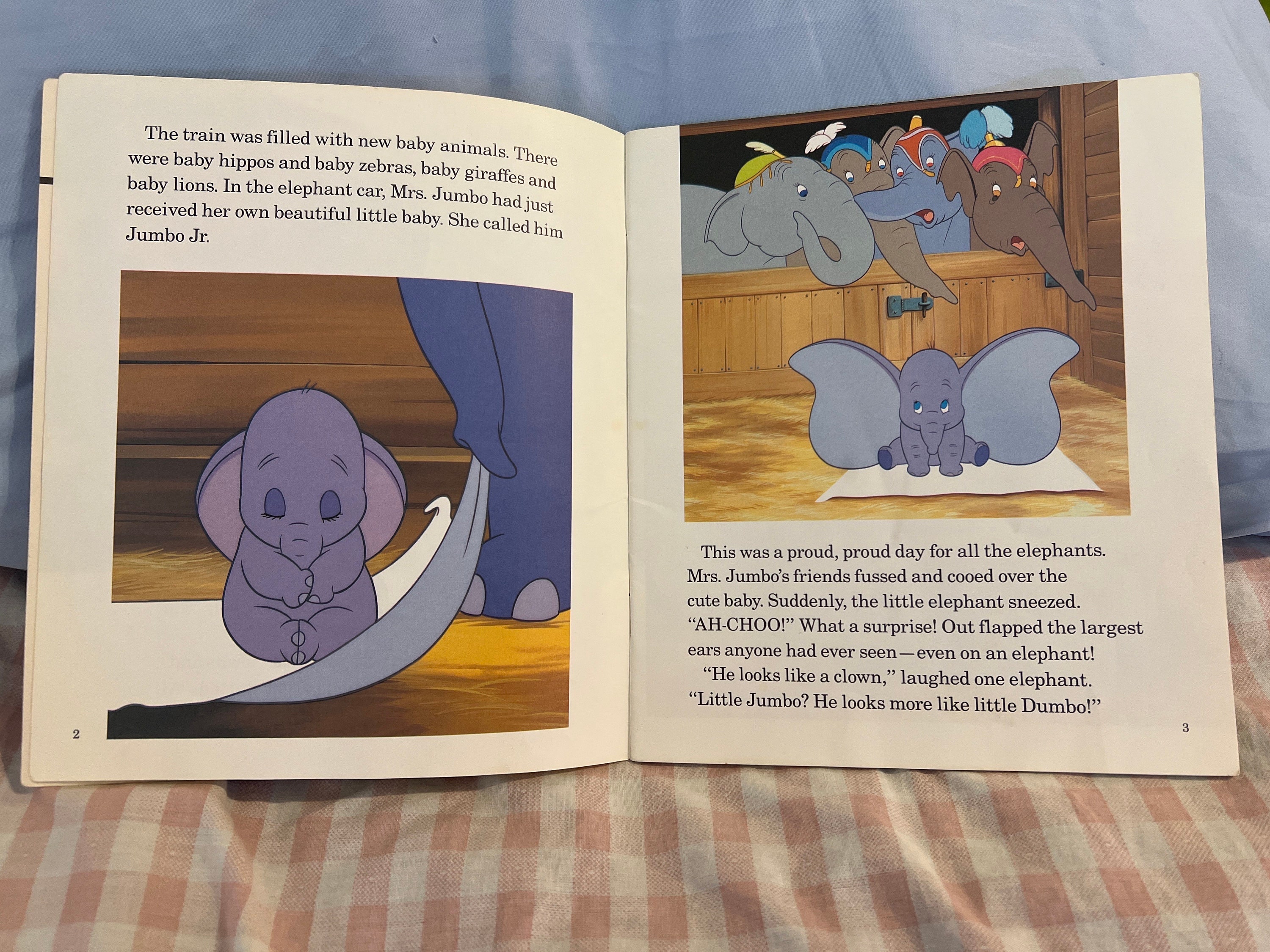 Disneys Dumbo Vintage Childrens Read Along Book 1990no Cassette - Etsy