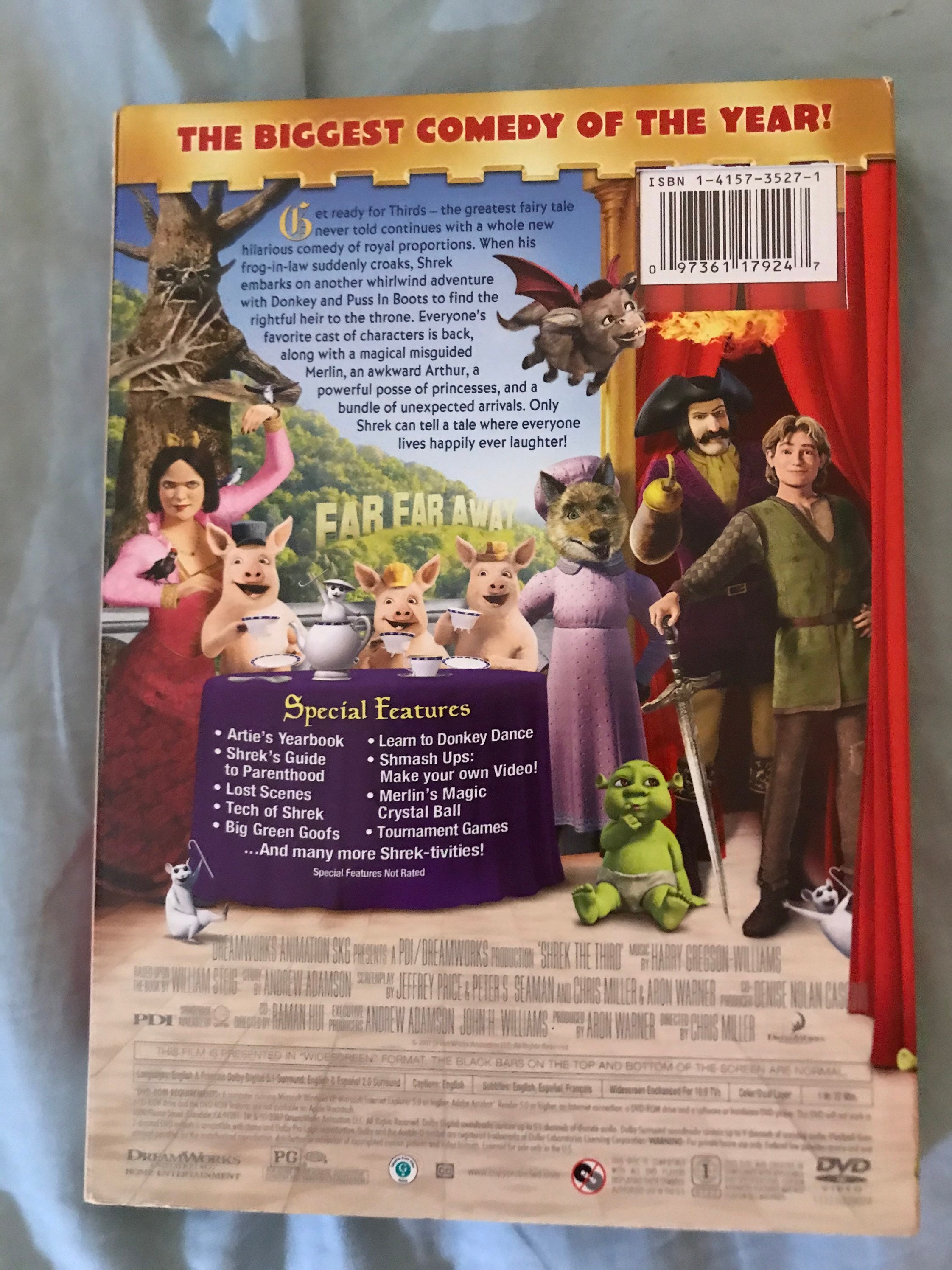 Shrek The Third Dvd Cover