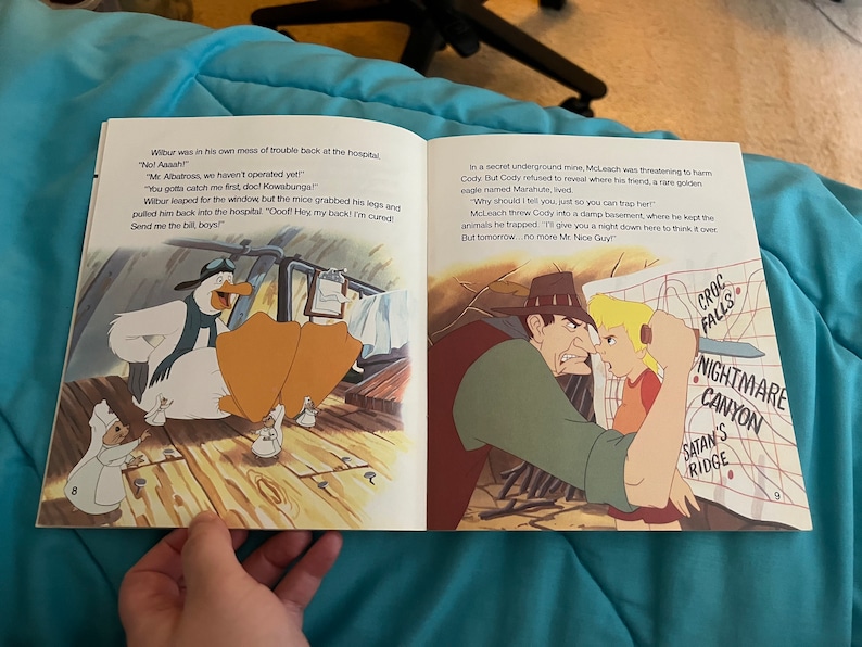 Disneys the Rescuers Down Under Read Along Book no Cassette - Etsy ...