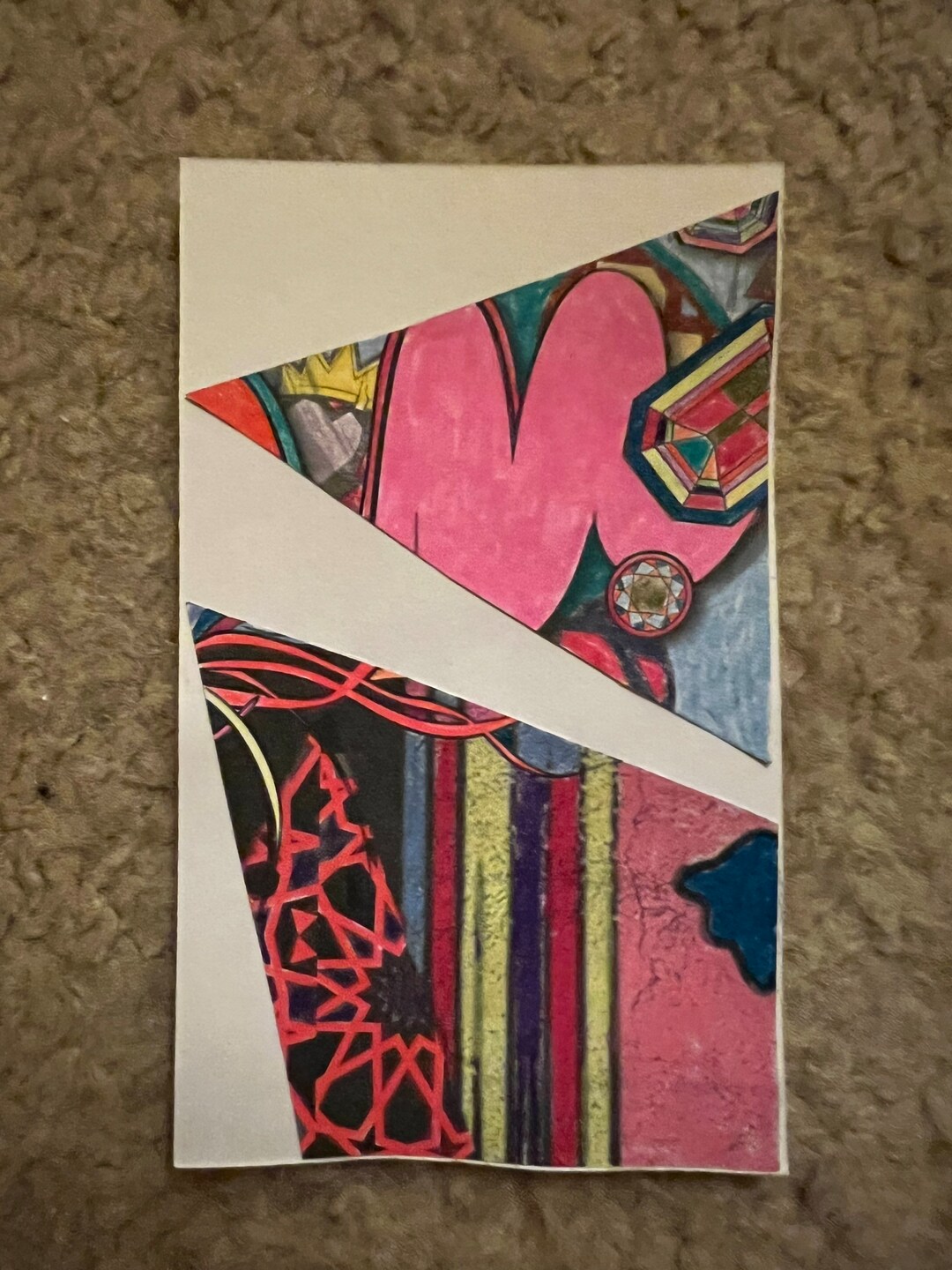 Descendants 2 Hand Colored Coloring Book Page Collage Artist Trading ...