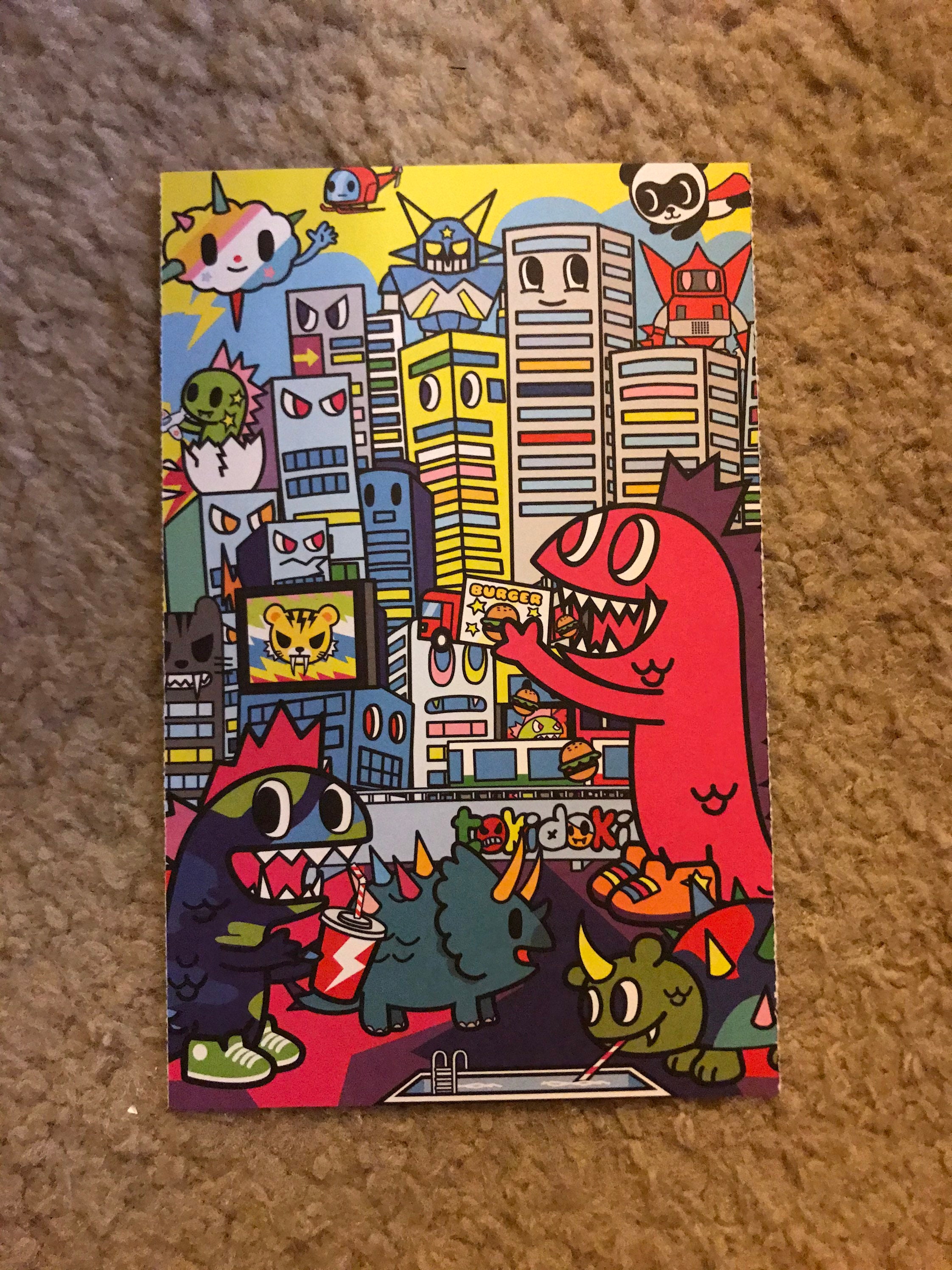 Tokidoki Kaiju Postcard - Etsy