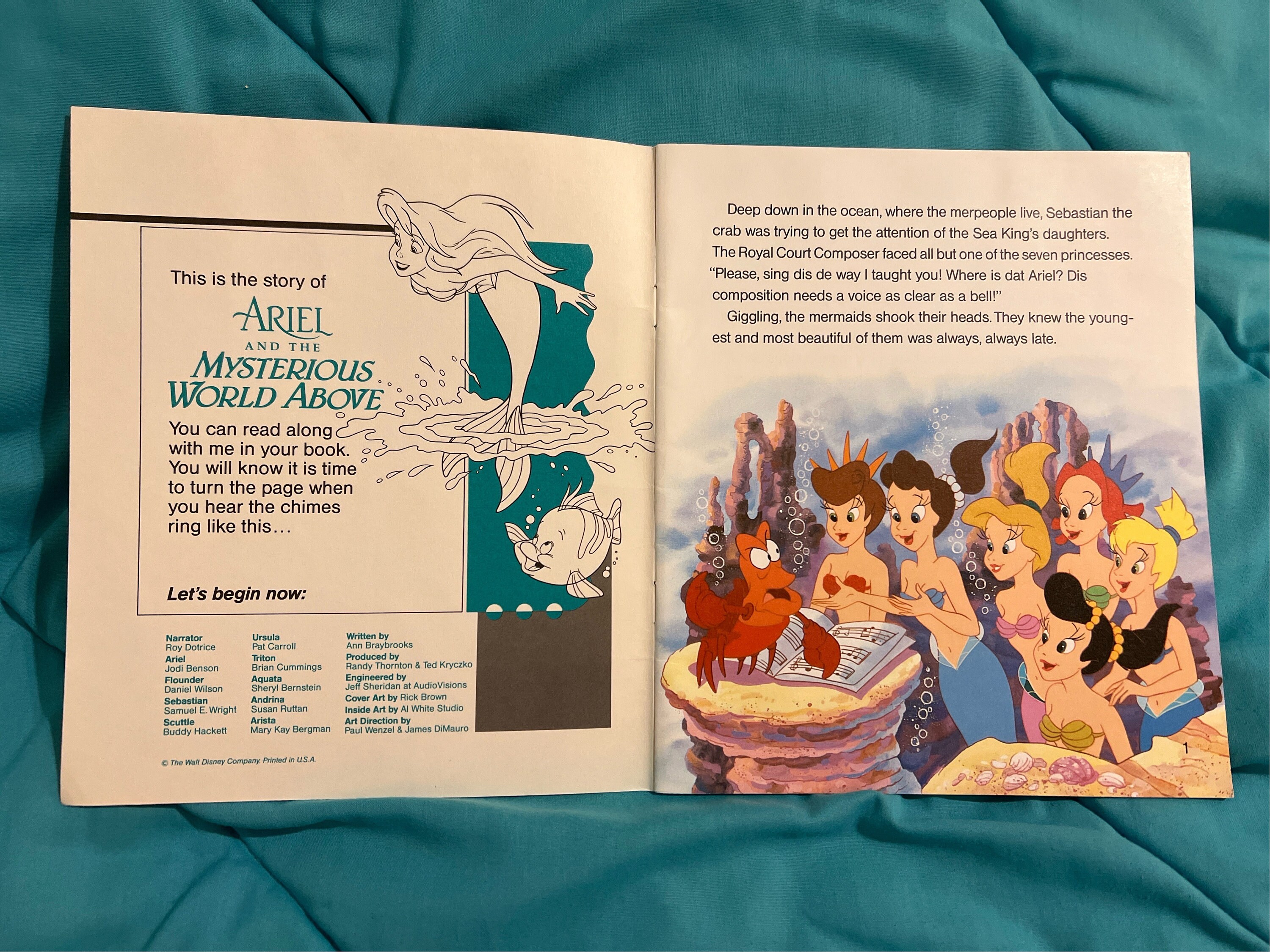 Disneys Ariel and the Mysterious World Above Vintage Childrens Read ...