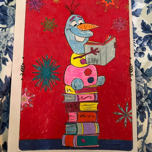 Olaf Coloring Page - Etsy