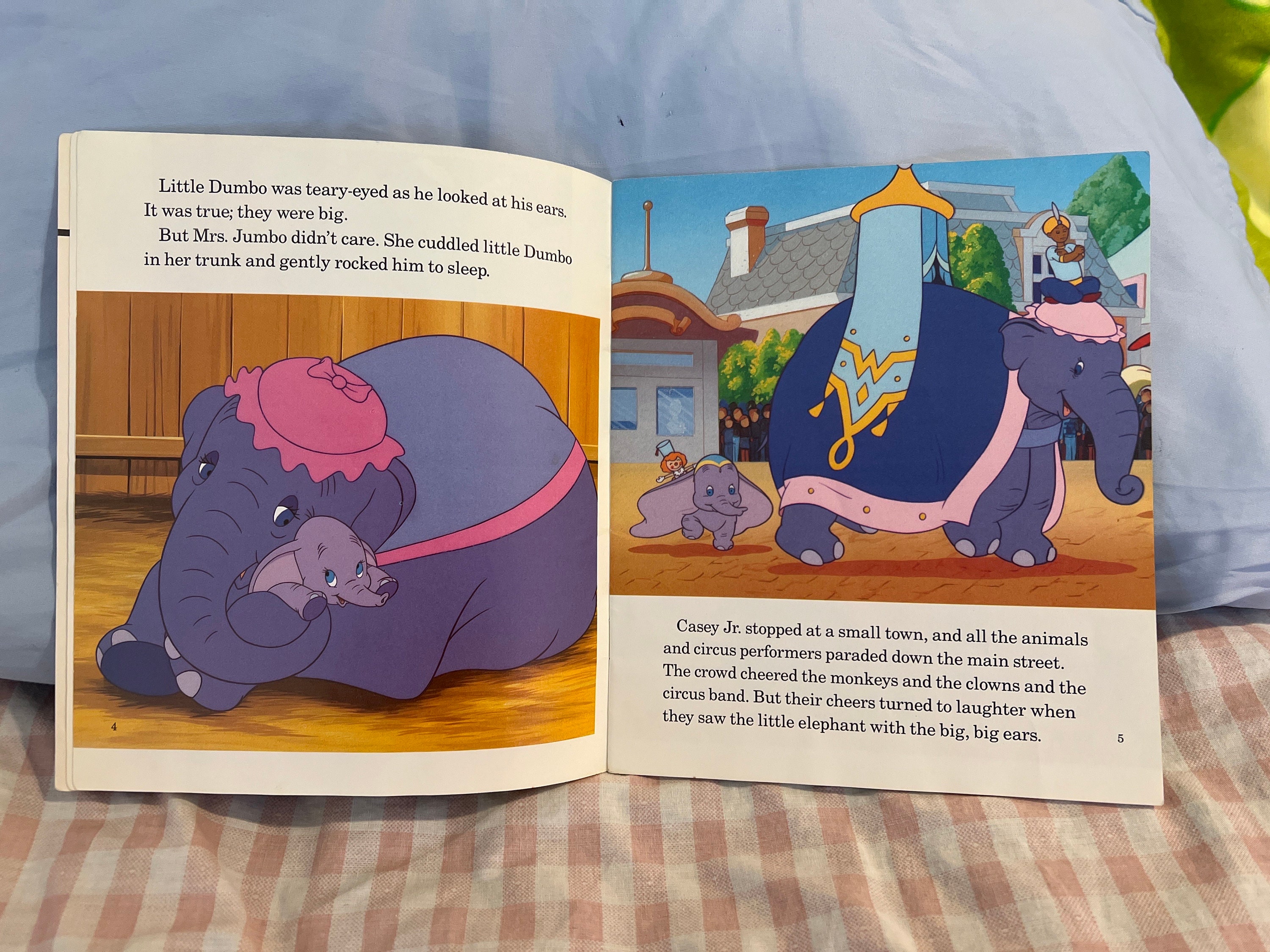 Disney’s Dumbo Vintage Children’s Read Along Book (1990)—no Cassette - Etsy