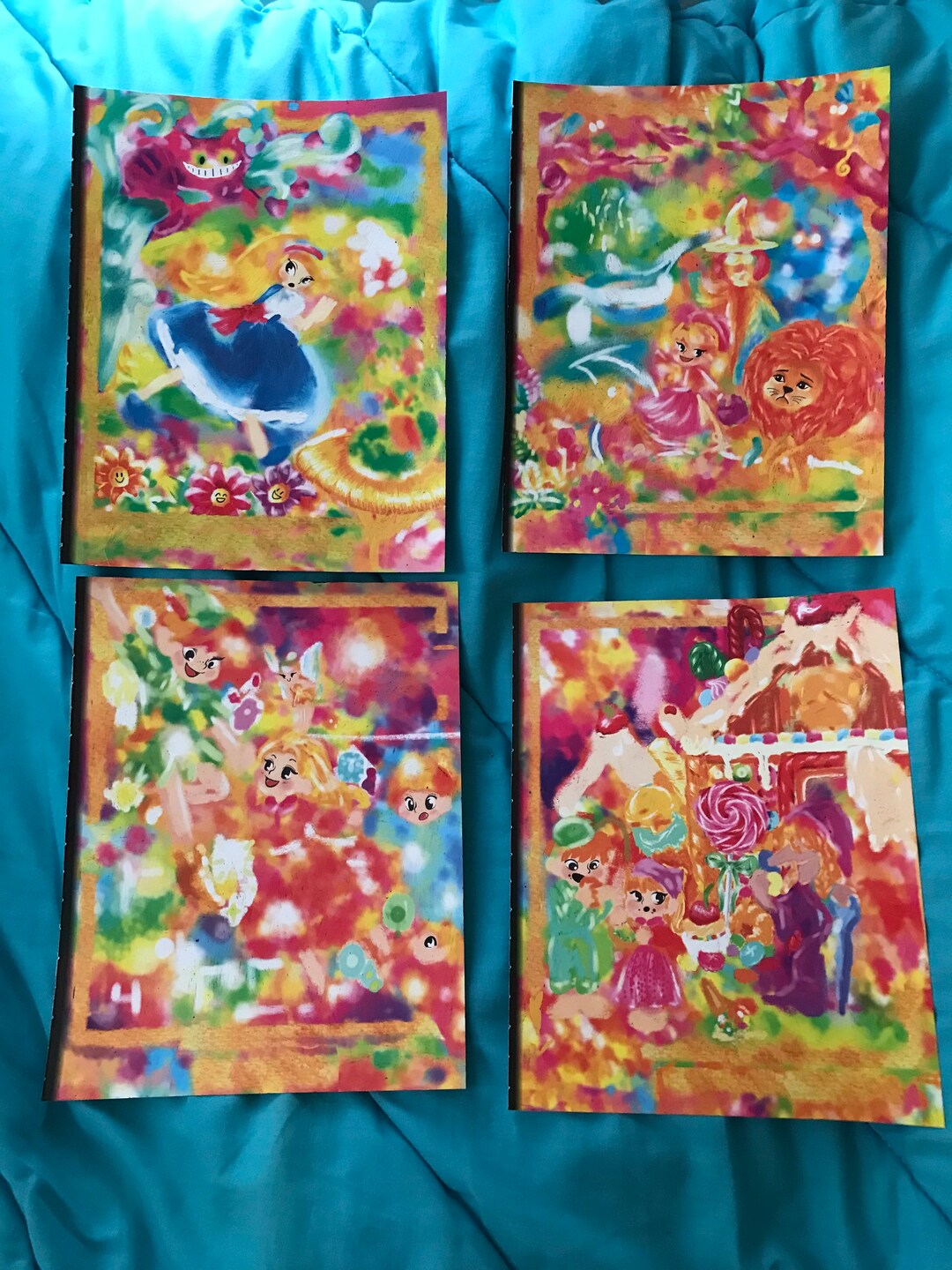 Fairytale Scratched Art Wall Decor by SAYU - Etsy