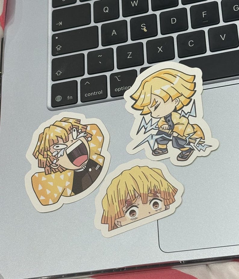 Zenitsu Agatsuma Demon Slayer Stickers (pack) - Etsy