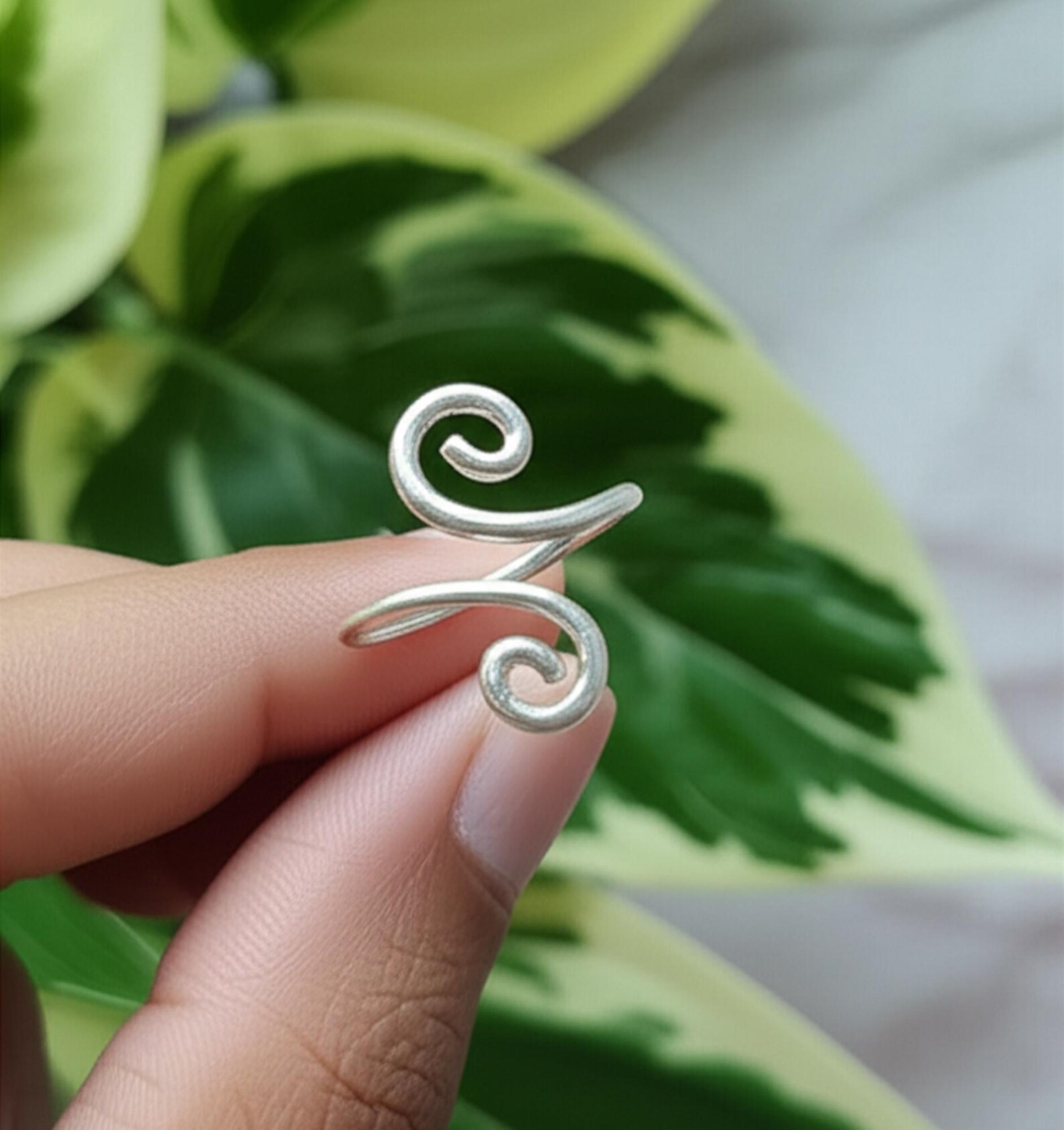Spiral Ring, Handmade Sterling Silver Ring, Double Spiral Ring, Silver ...