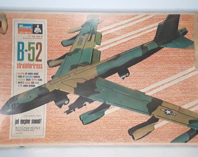 Vintage Monogram 1/72 Scale Model B-52 Stratofortress No. PA215 Year ...
