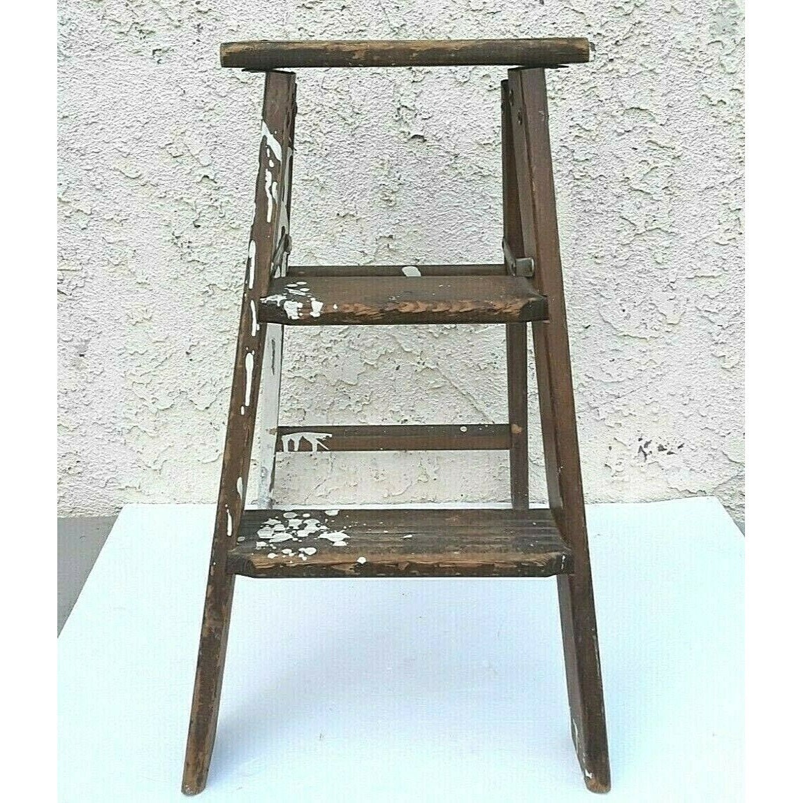 Vintage 2-step Wood Folding Ladder 26" Inches - Etsy