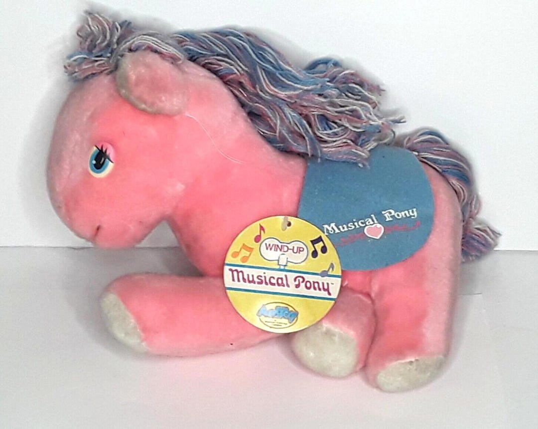 Vintage Amtoy Pink Pony Wind up Musical Plush Doll 1984 10'' Inches - Etsy