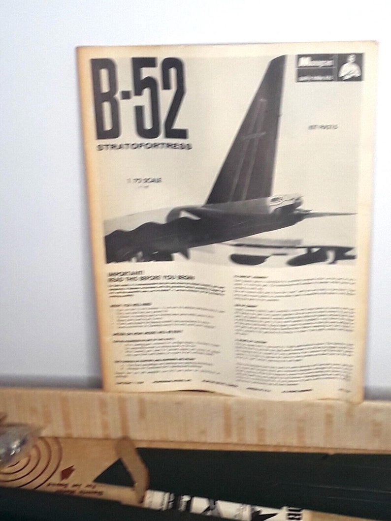 Vintage Monogram 1/72 Scale Model B-52 Stratofortress No. PA215 Year ...