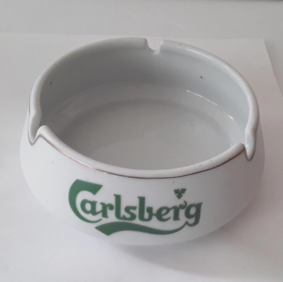 Carlsberg Germany Brewery Glass Ashtray Bar - Etsy