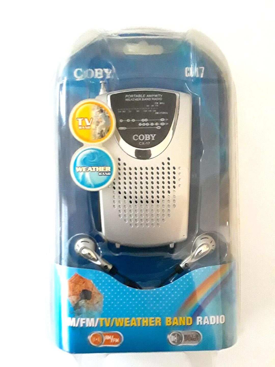 Coby Cx-17 Portable Am/fm / TV Weather Band Radio - Etsy