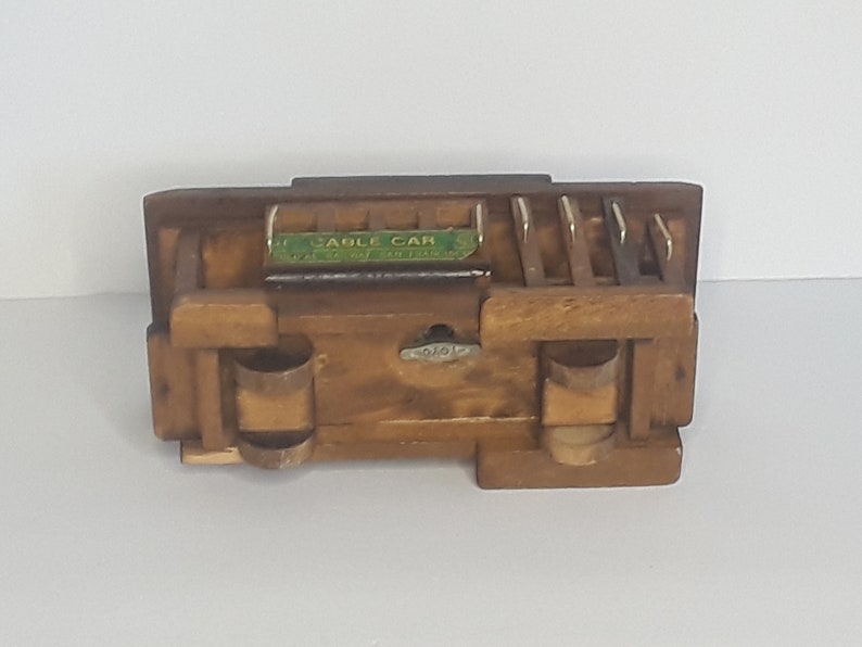 Vintage Music Box Wood Cable Car Trolley San Francisco - Etsy